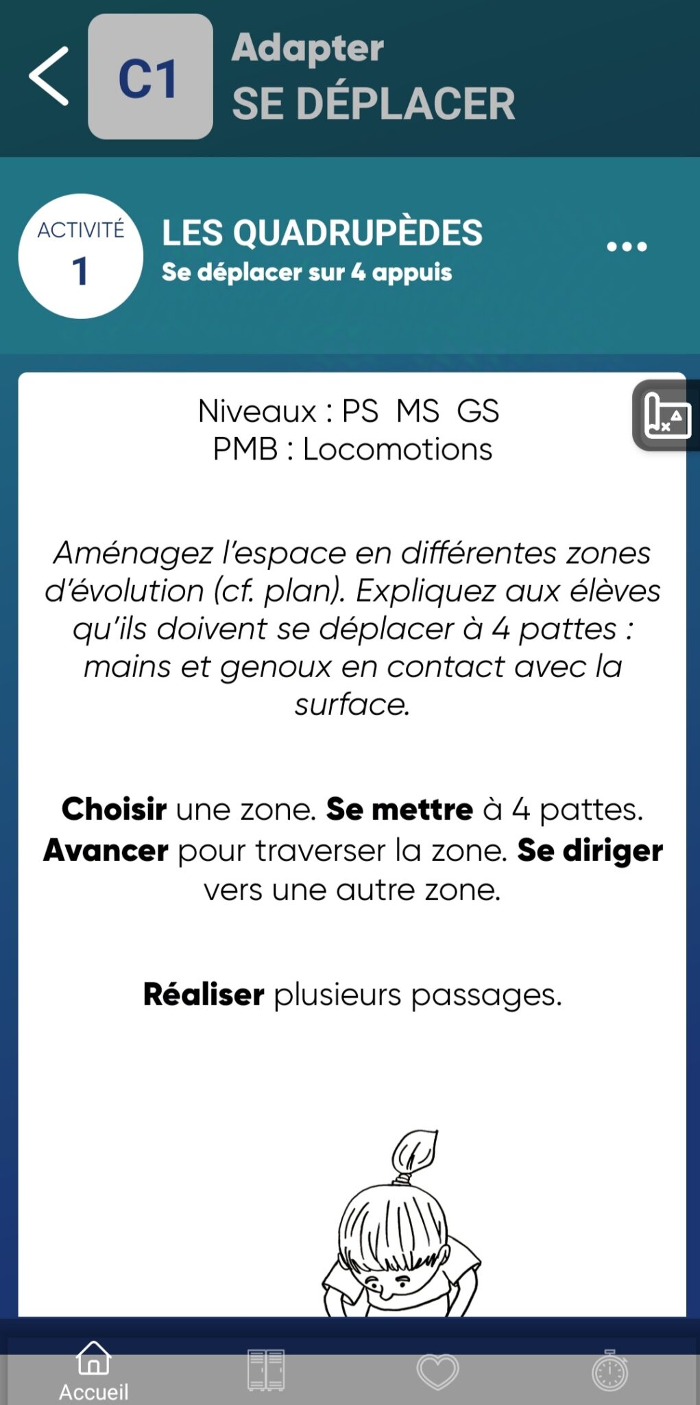 La motricité avec ACCES EPS - maitresseaurel.fr
